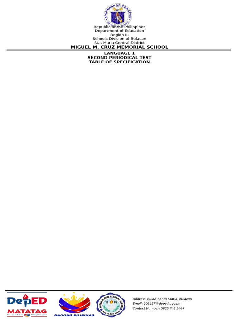 PT Q2 Language | PDF
