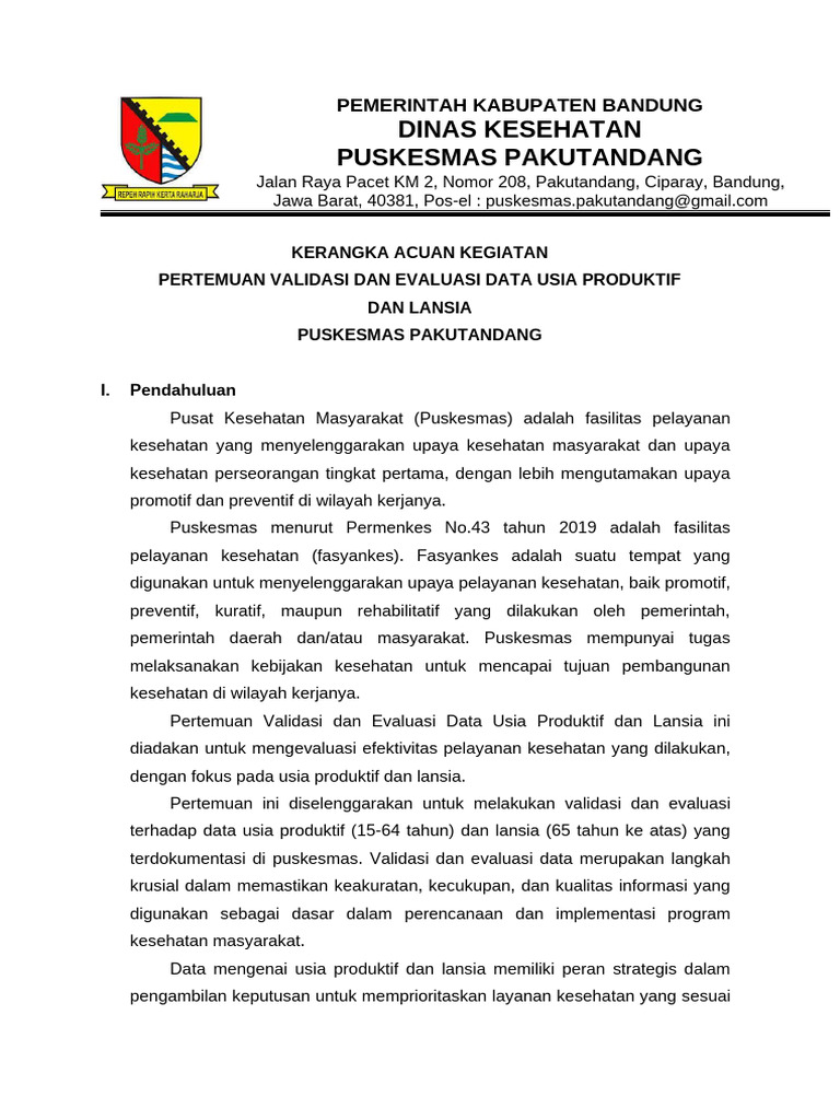 774934446-KAK-Pert-Validasi-dan-evaluasi-data-lansia | PDF