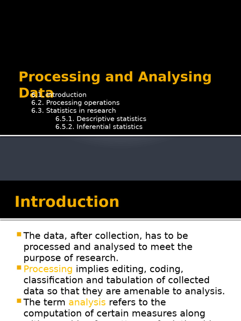 Ch6 Data analysis | PDF