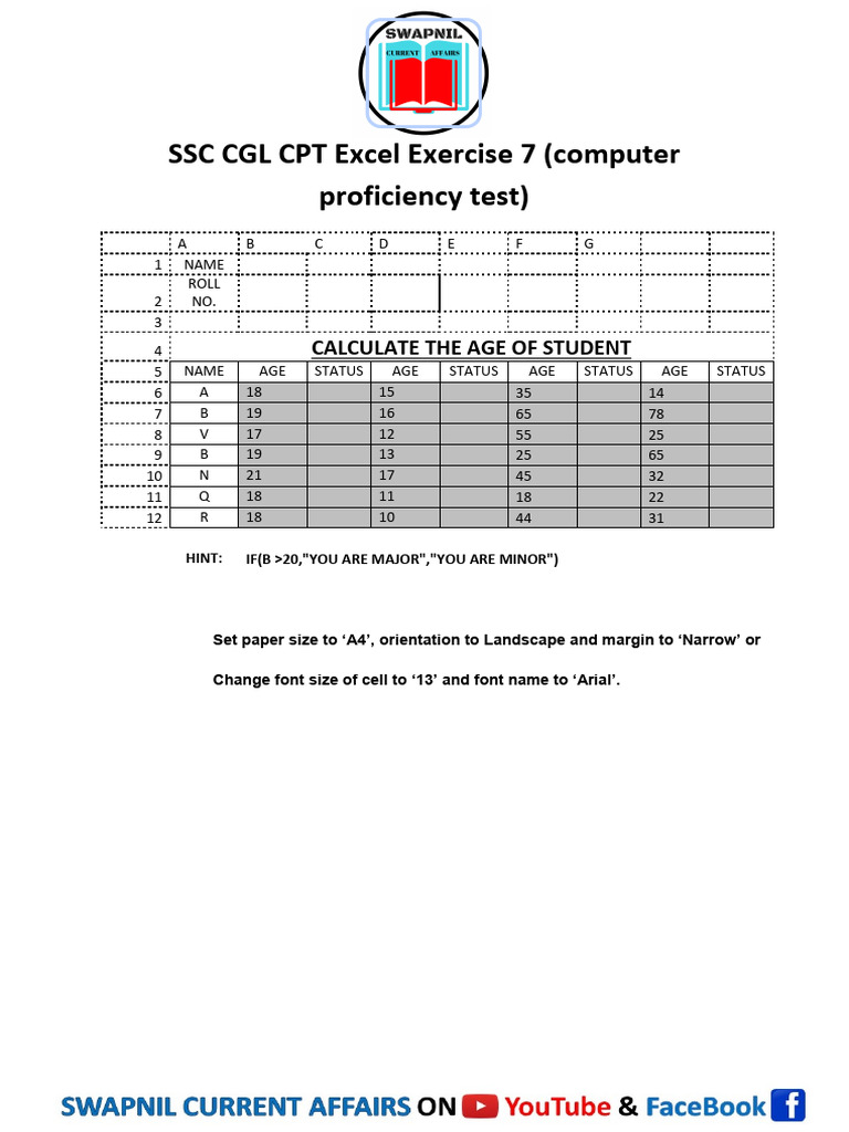 Excel CPT Practice Exercise Guide | PDF