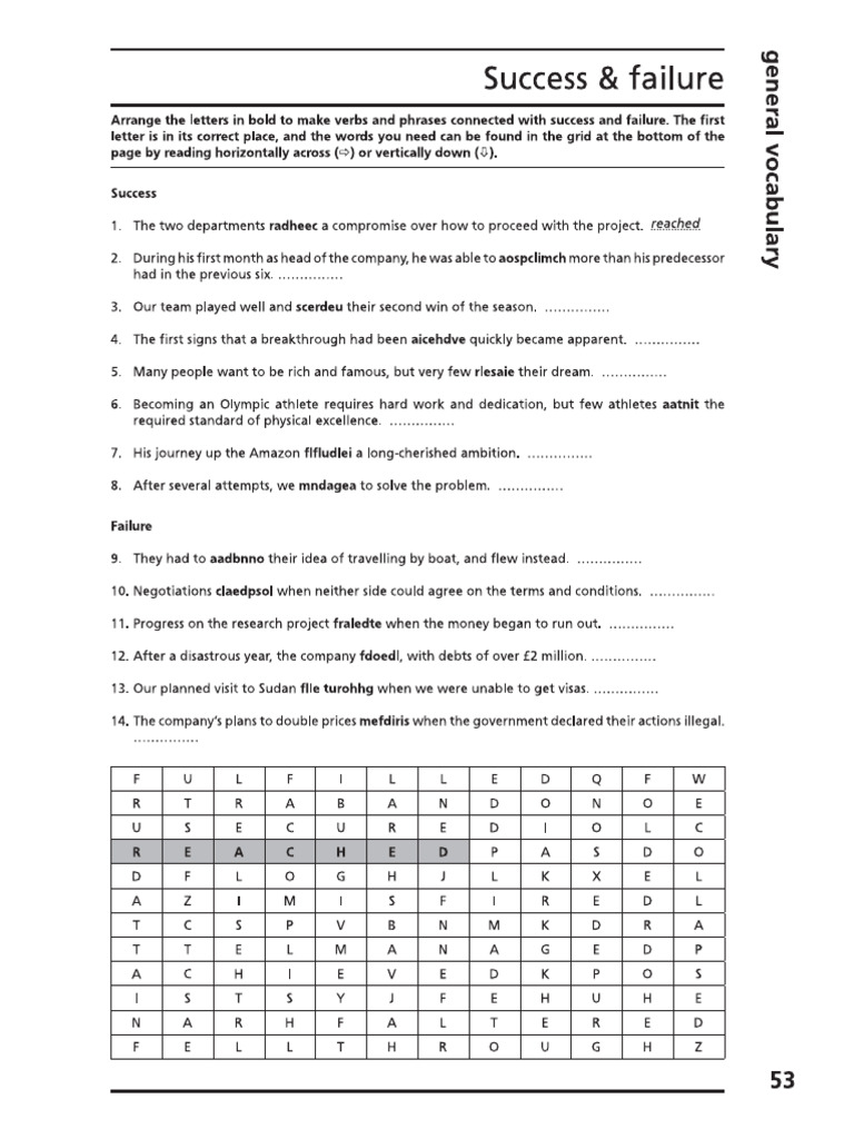 Exercise Success Failure | PDF