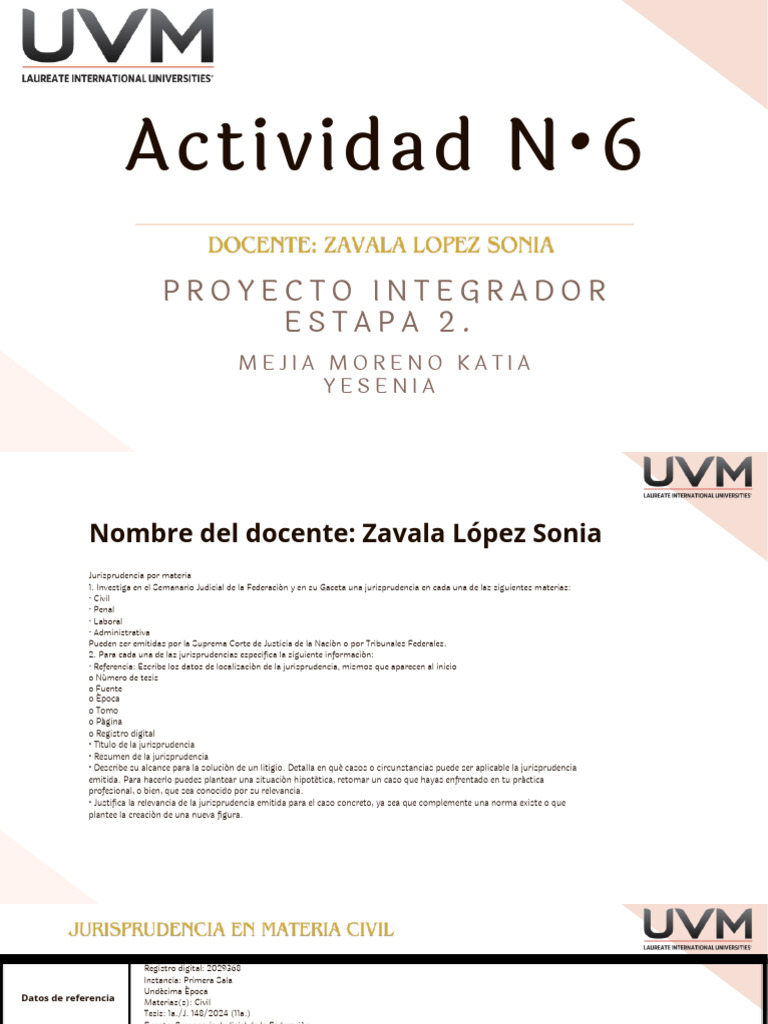 Act6 KYMM | PDF | Caso de ley | Mandato