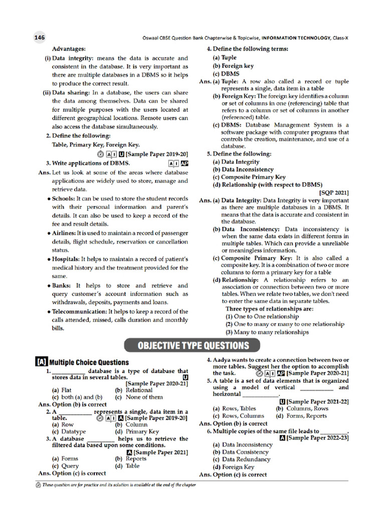 DBMS Class 10 | PDF