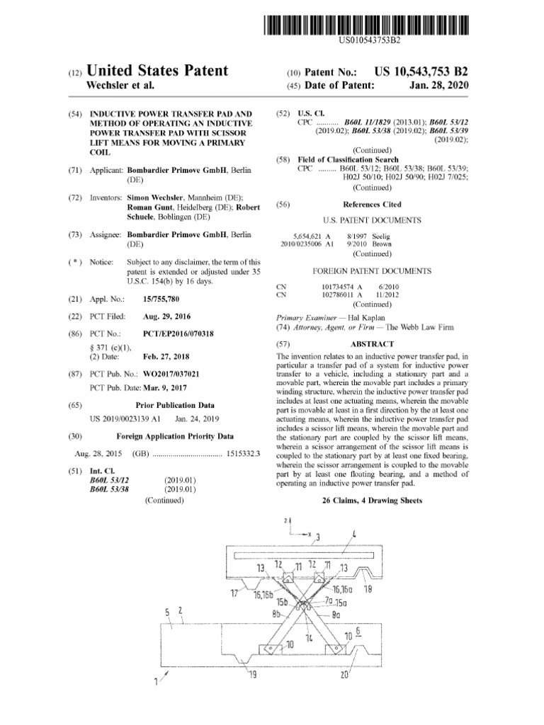 US10543753 | PDF | Transformer | Direct Current