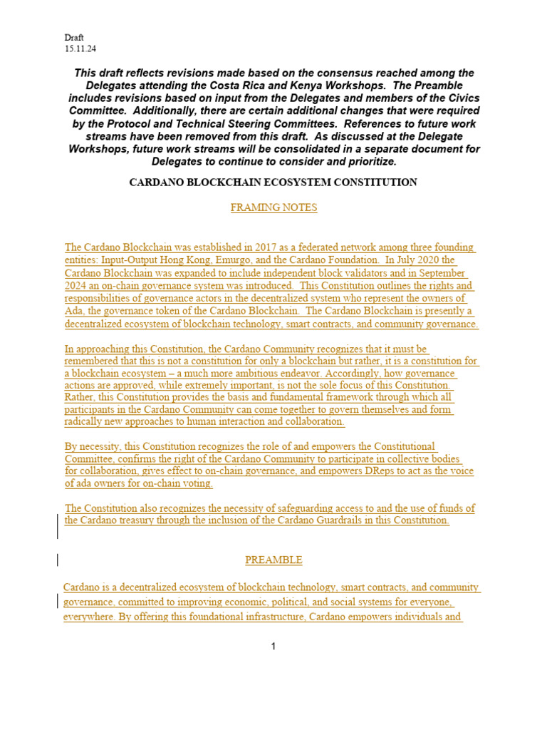 Draft Constitution Markup Nov 15 2024 (2) | PDF | Governance | Constitution