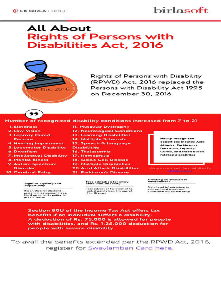 RPWD Act 2016 (2) (003) | PDF | Disability | Visual Impairment