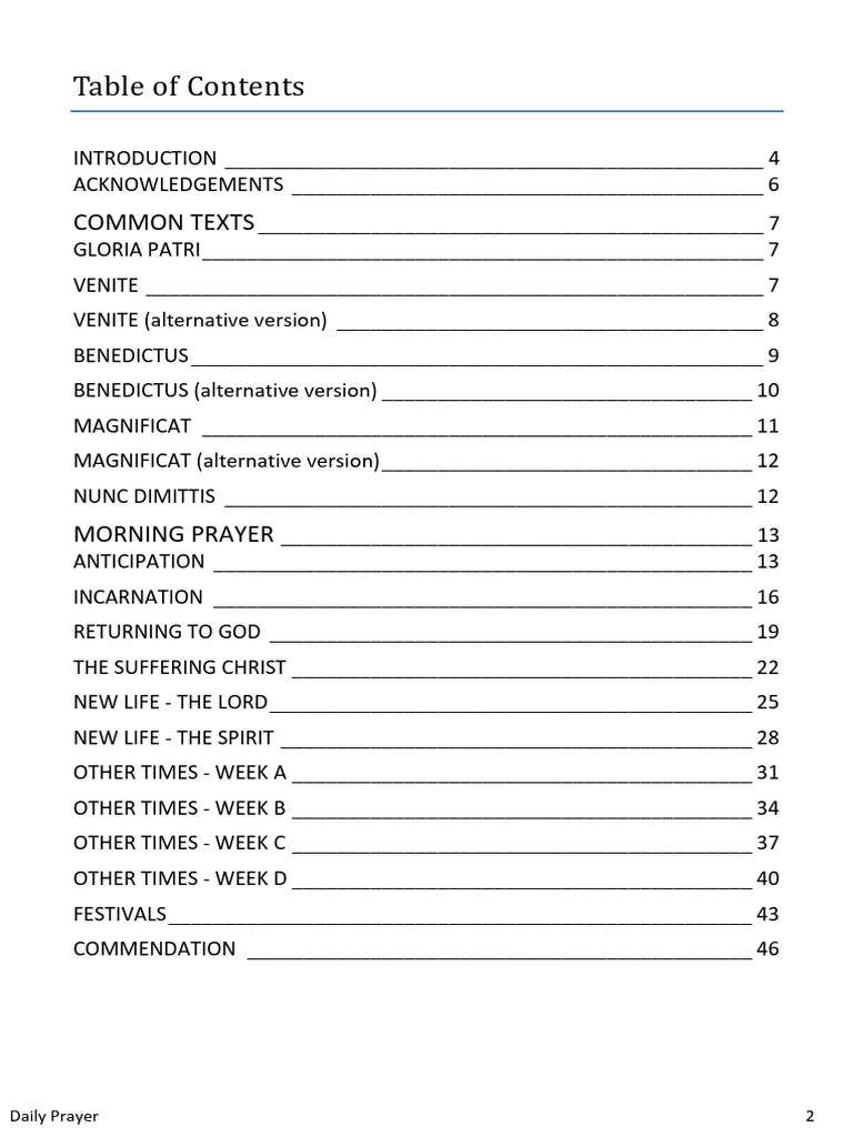 Daily Prayer 1 | PDF | Glory (Religion) | Psalms