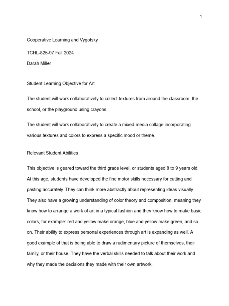 Cooperative Learning and Vygotsky | PDF | Behavior Modification | Cognition