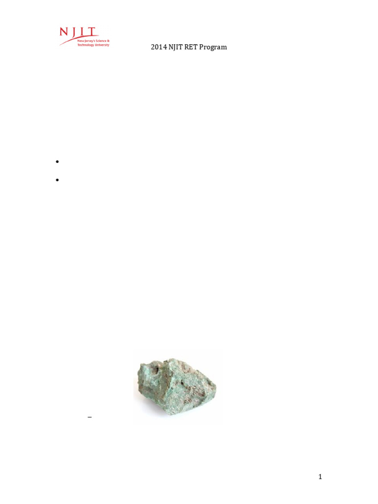 Colorimetric Measurement of Copper Ore | PDF | Absorbance ...