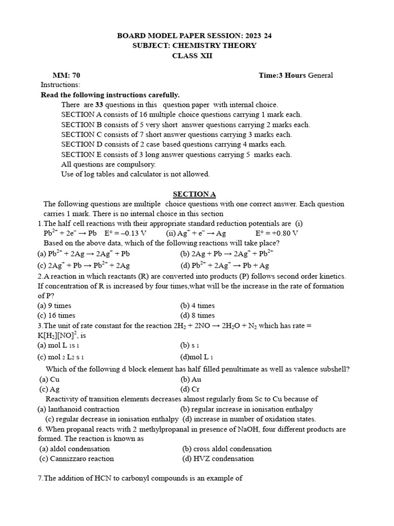 sample PAPER SESSION | PDF | Coordination Complex | Physical Chemistry