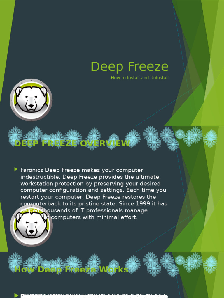 Deep Freeze | PDF | Microsoft Windows | Computing
