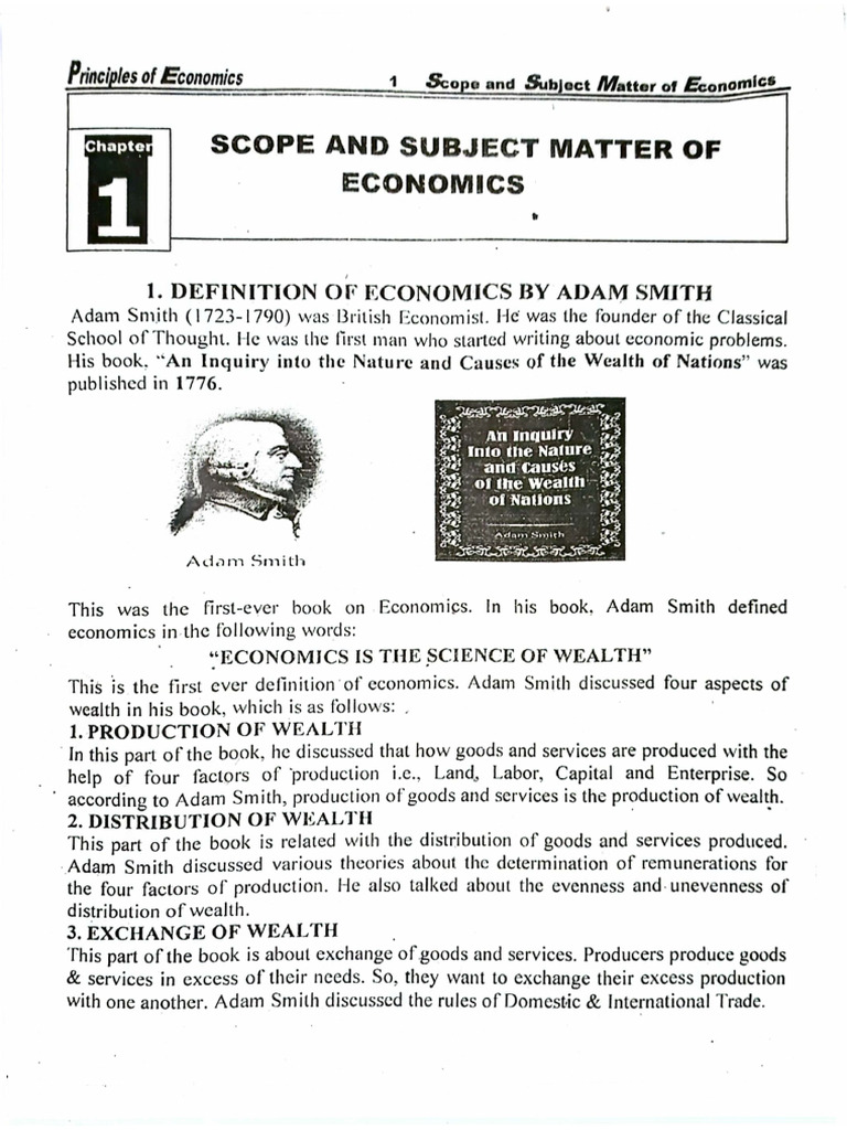 Economics Lecture 1 | PDF