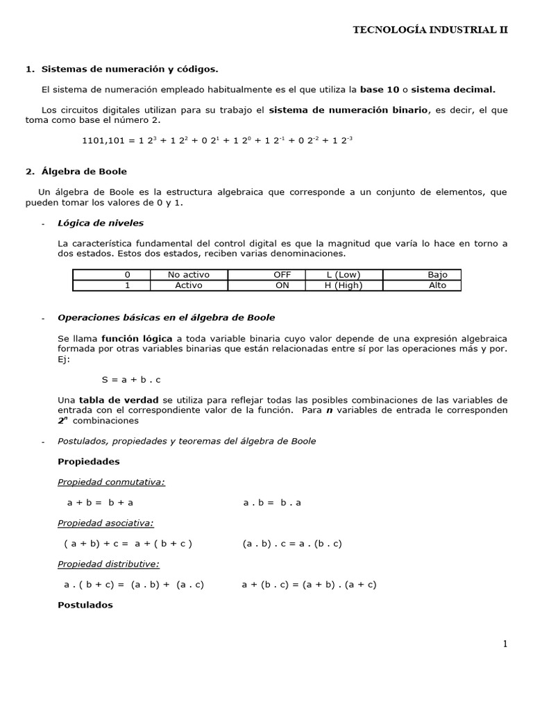 Electrónica Digital | PDF | Puerta lógica | Álgebra de Boole