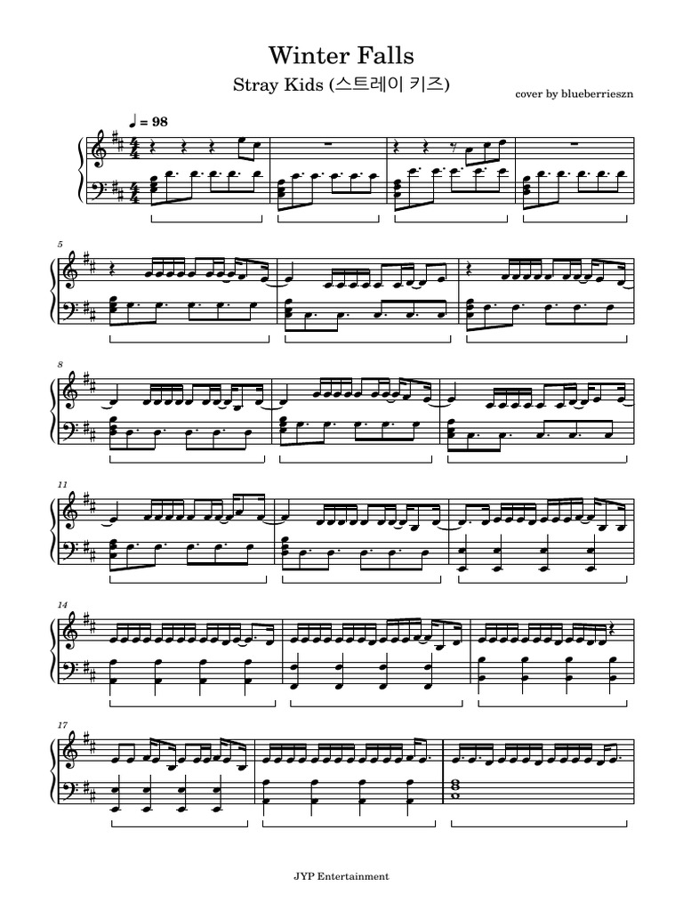 Winter Falls - Stray Kids | PDF