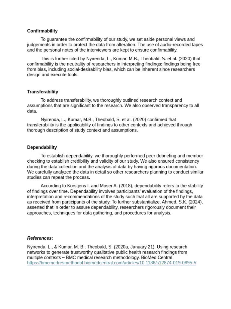 Trustworthiness | PDF | Qualitative Research | Data