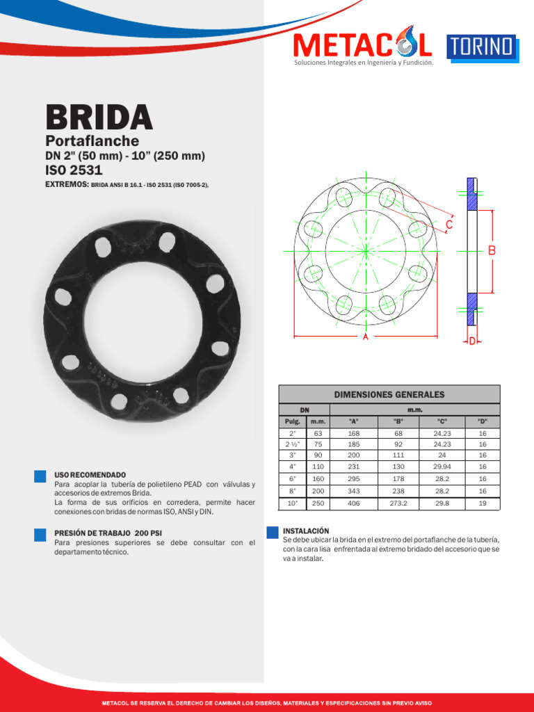 Brida Portaflanche | PDF