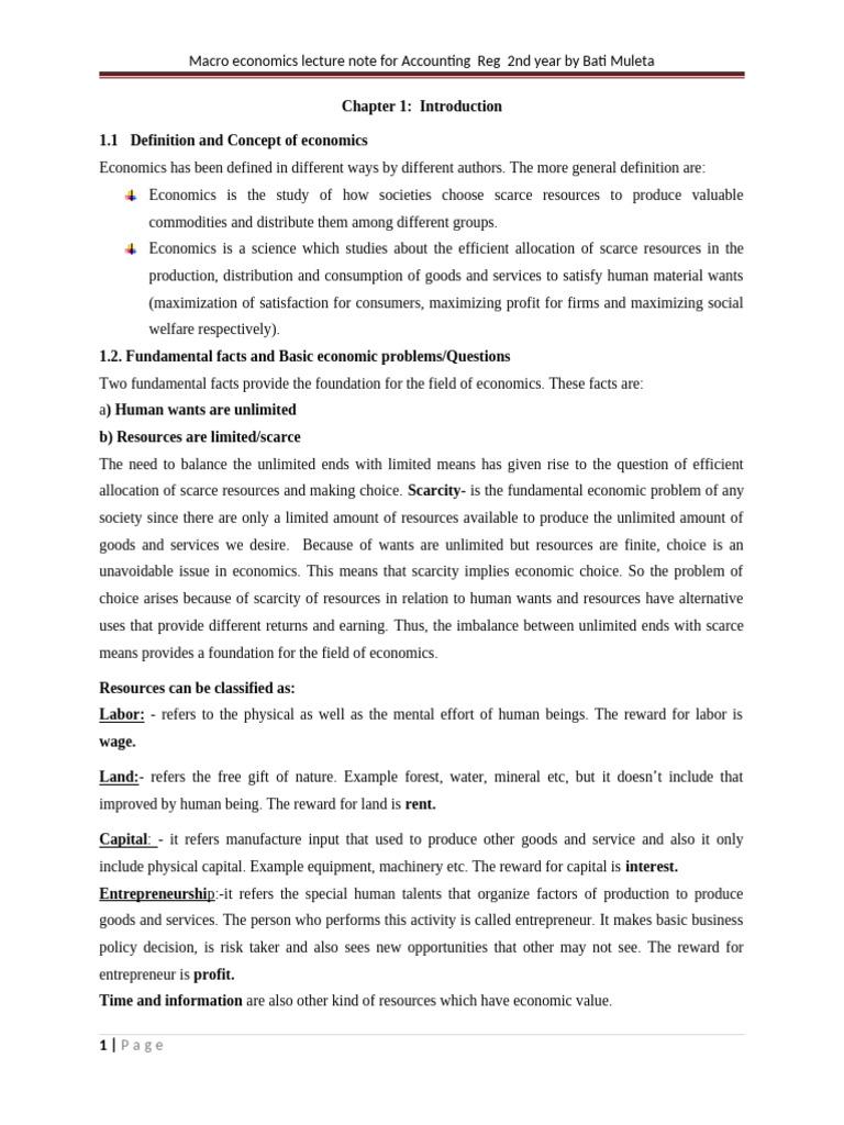 Macro Econ For Accounting 2nd Year | PDF | Macroeconomics | Balance Of ...