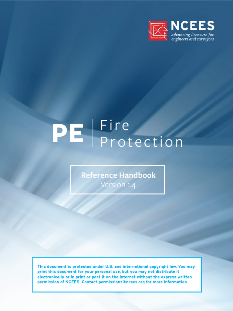 PE Fire Protection Exam Handbook | PDF | Combustion | Reliability ...