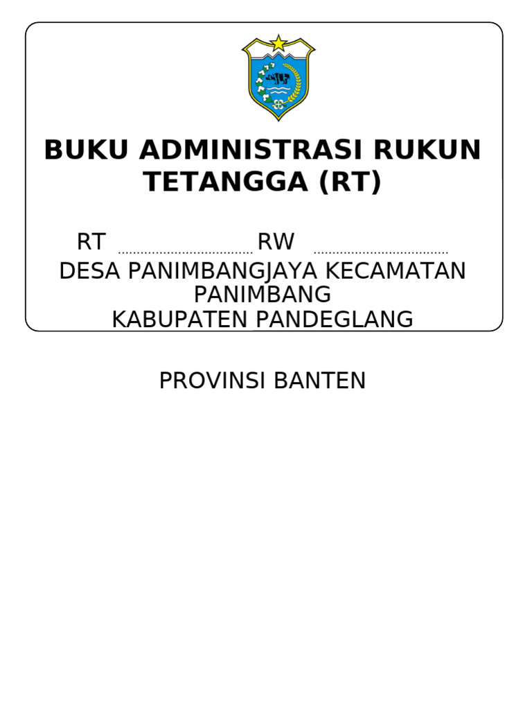 Form Buku Adm Rt Pdf