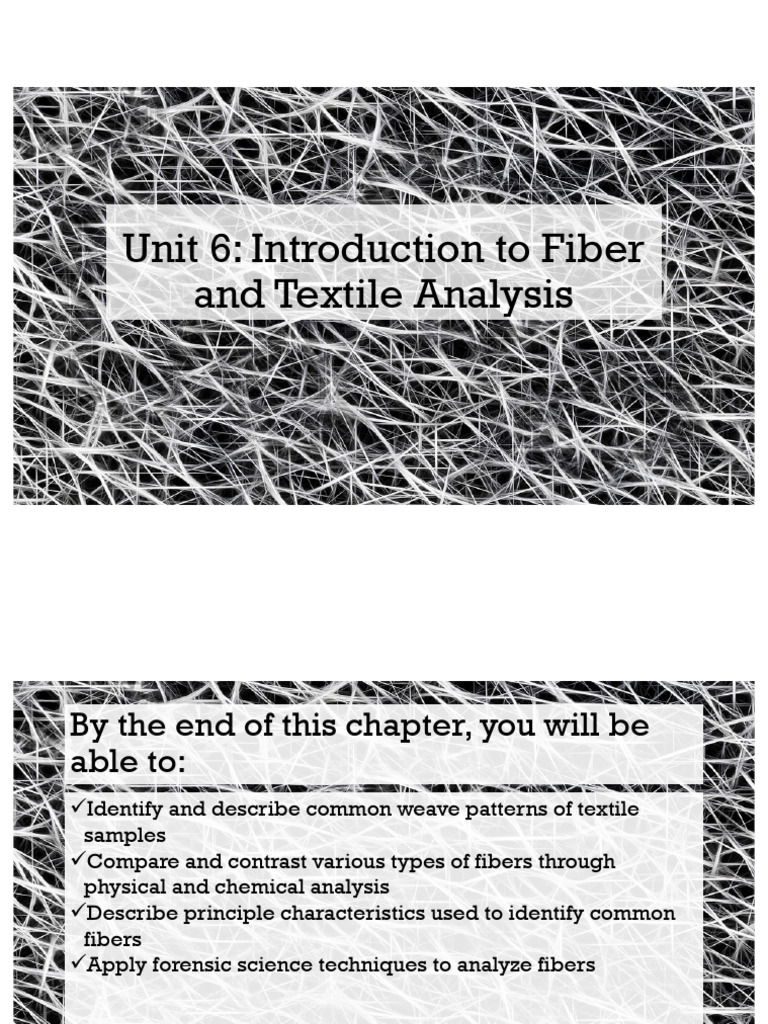 fibers_and_textile_analysis | PDF | Textiles | Fibers