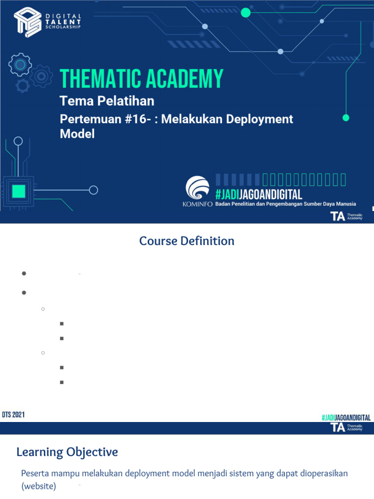(Deployment Model) - Bahan Ajar TA DTS 2021 | PDF