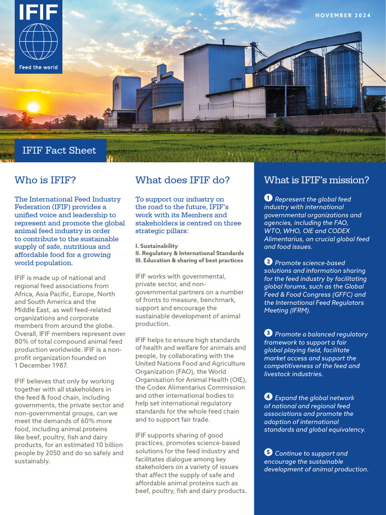 IFIF Fact Sheet | PDF | Food And Agriculture Organization | Economies