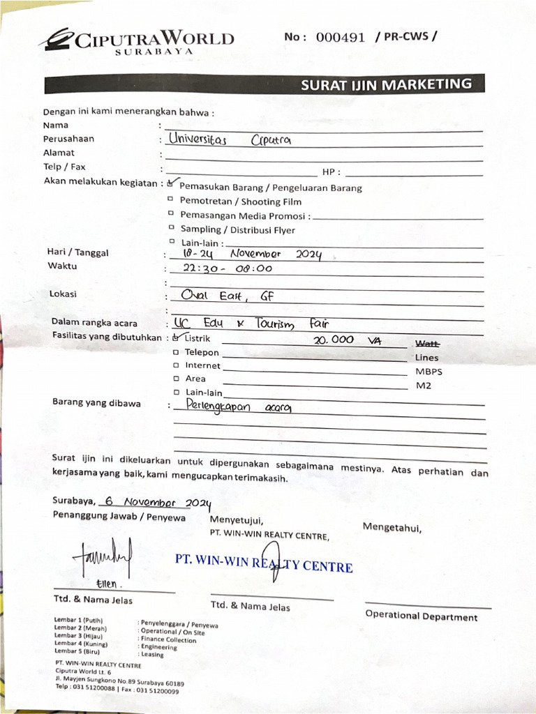 Surat Loading CW | PDF