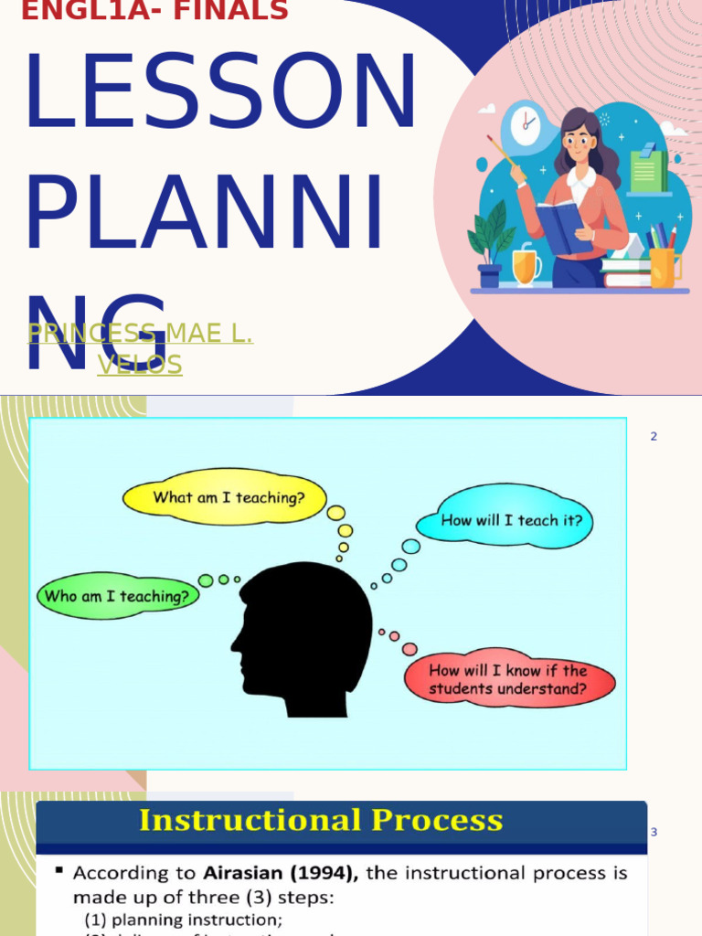 Finals LESSON PLANNING | PDF