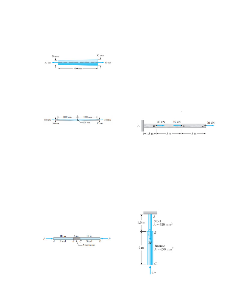 Strain Practice Problems | PDF | Young's Modulus | Elasticity (Physics)