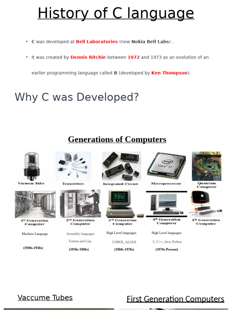 History of C language | PDF