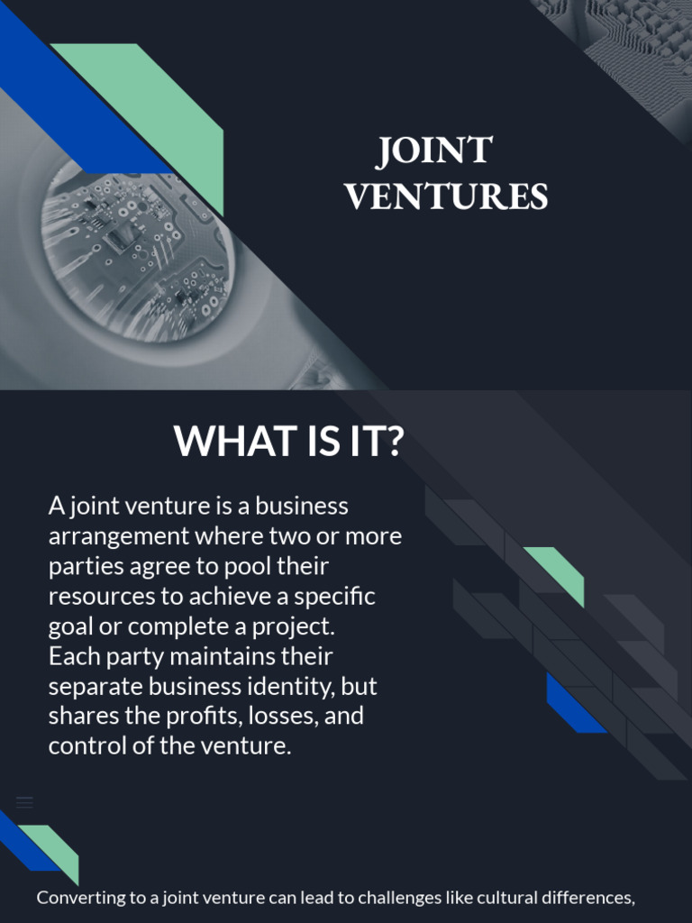 Joint Ventures | PDF
