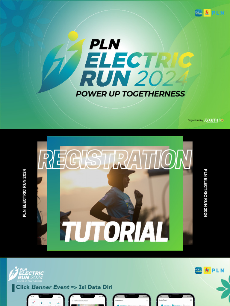 Tutorial Registrasi Komunitas - PLN Electric Run | PDF