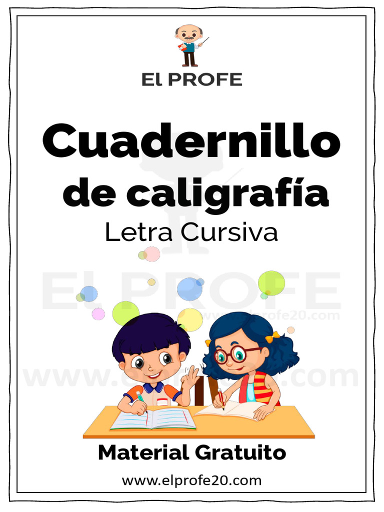 Cuadernillo Caligrafia Letra Cursiva Ligada Gratis | PDF