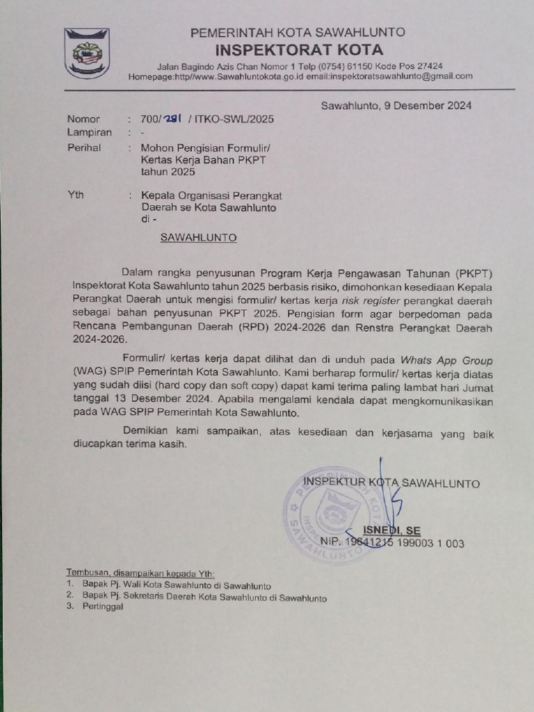 surat permintaan RR | PDF