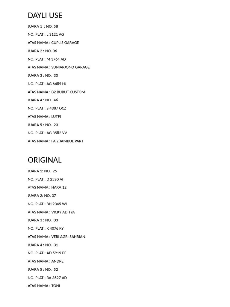 JUARA | PDF