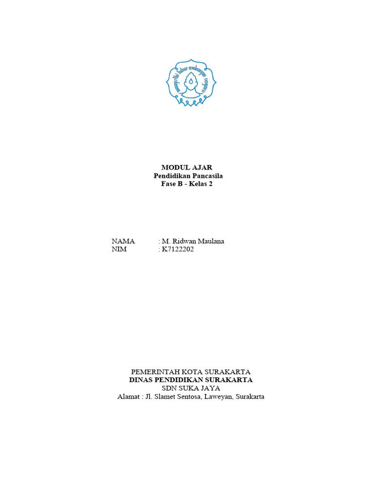 LK MODUL AJAR PKn KELAS 2 | PDF