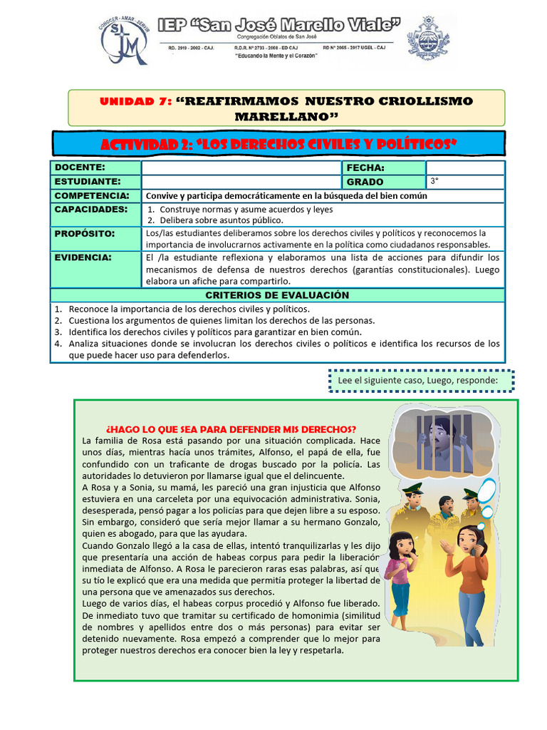 3 DPCC - Actv.02-Unid.7 2024 | PDF | Democracia | Ideologías políticas