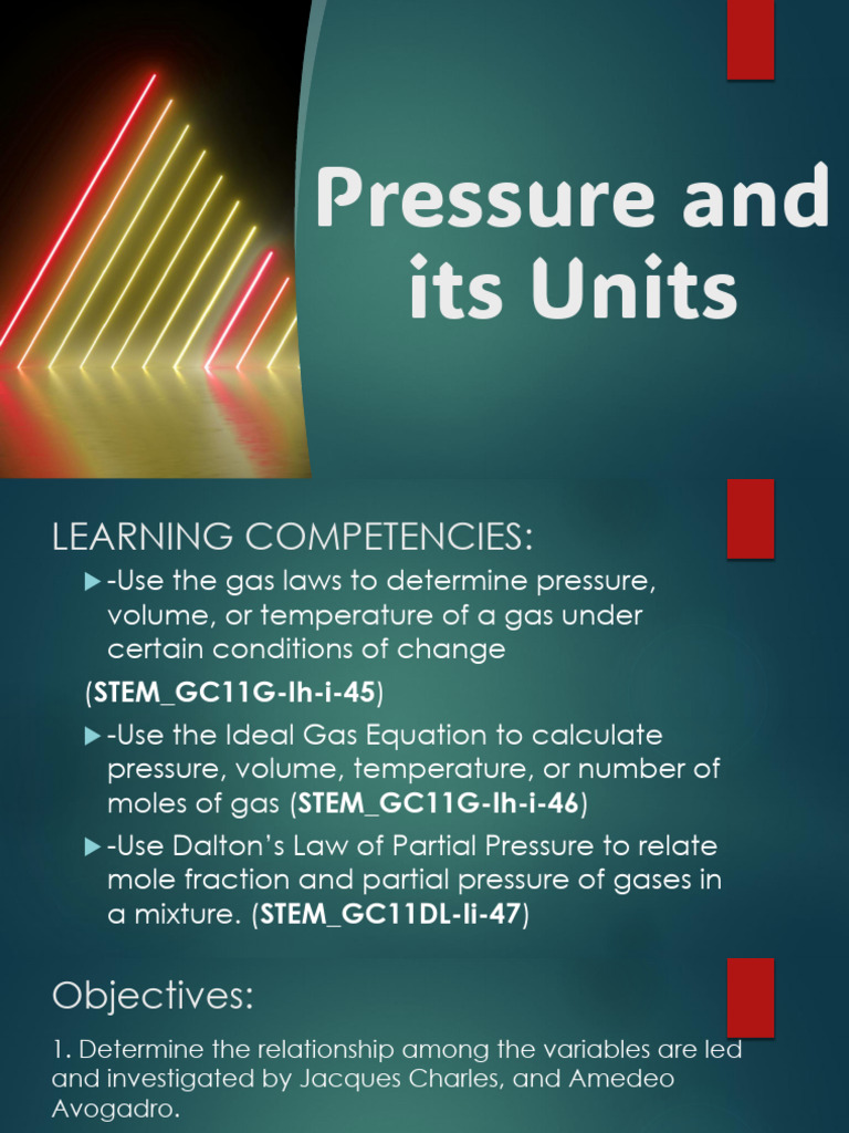 Pressure and Its Units | PDF
