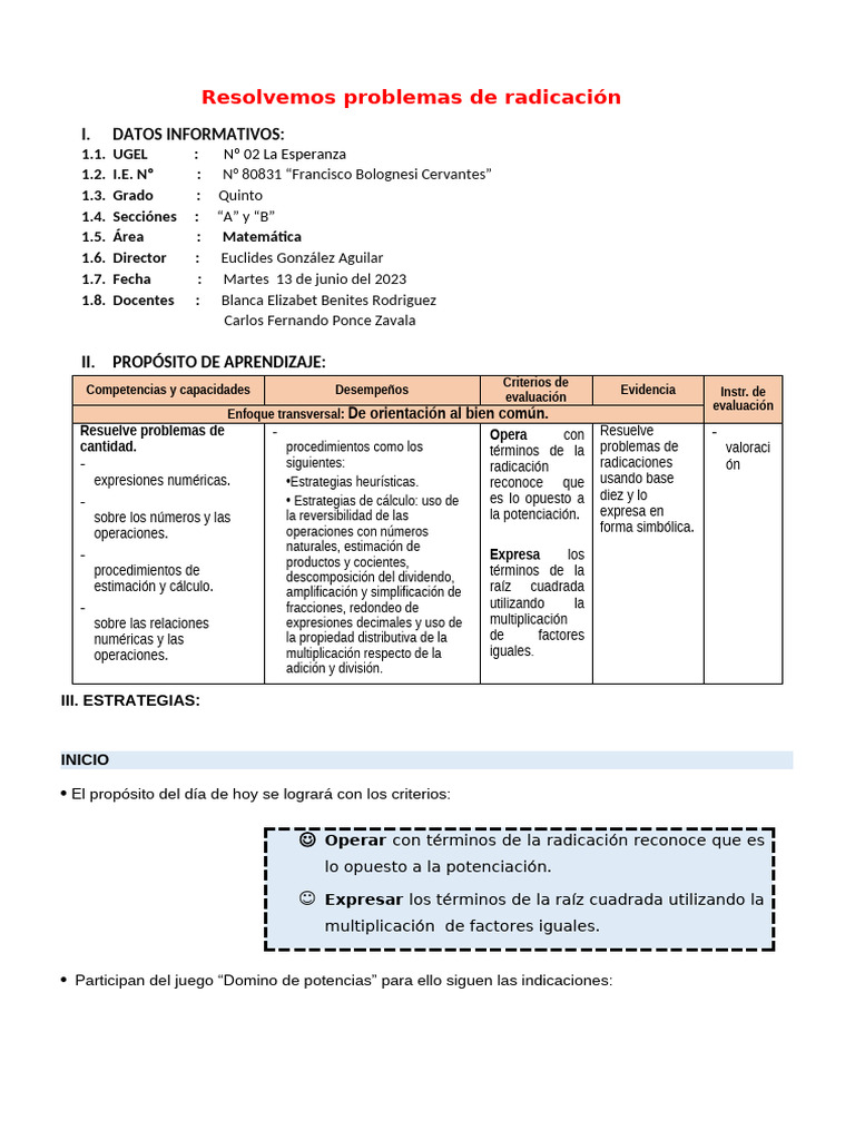 PROBLEMAS_RADICACIÓN_MAT_13_OCT[1] | PDF | Exponenciación | Multiplicación