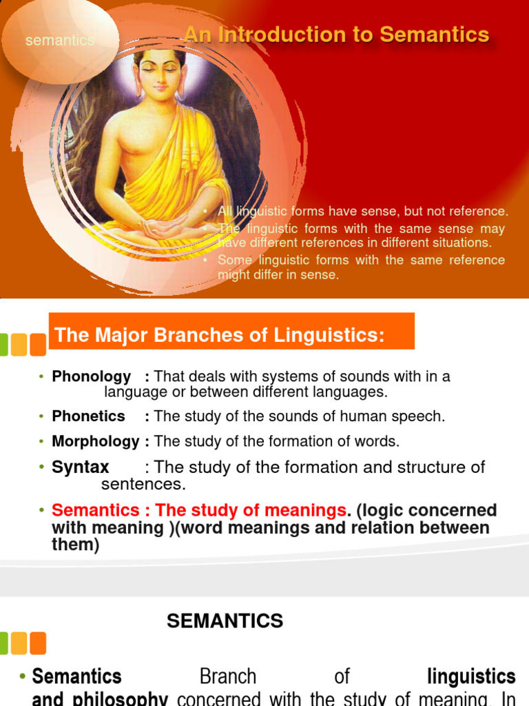 An Introduction To Semantics | PDF | Semantics | Linguistics