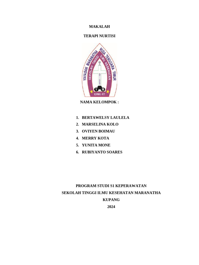 Makalah Terapi Nutrisi | PDF