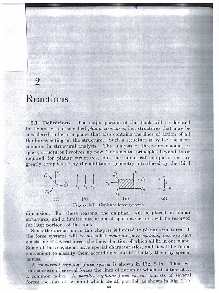Structural Analysis Chapter ( 2 ) Reactions | PDF