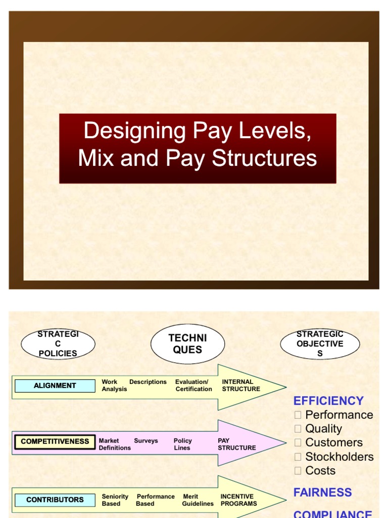 Designing Pay Structure, Levels, and Mix | PDF | Employee Benefits ...