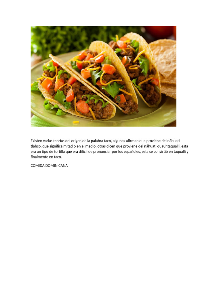 Tacos | PDF