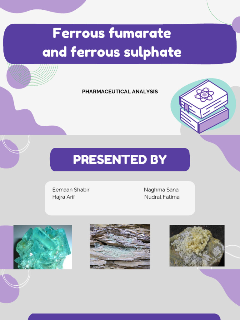 Ferrous Fumarate vs. Ferrous Sulfate Analysis | PDF | Iron | Sulfuric Acid