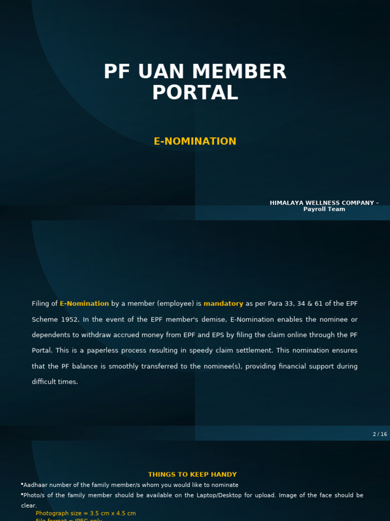 PF E Nomination | PDF | Software | Computing