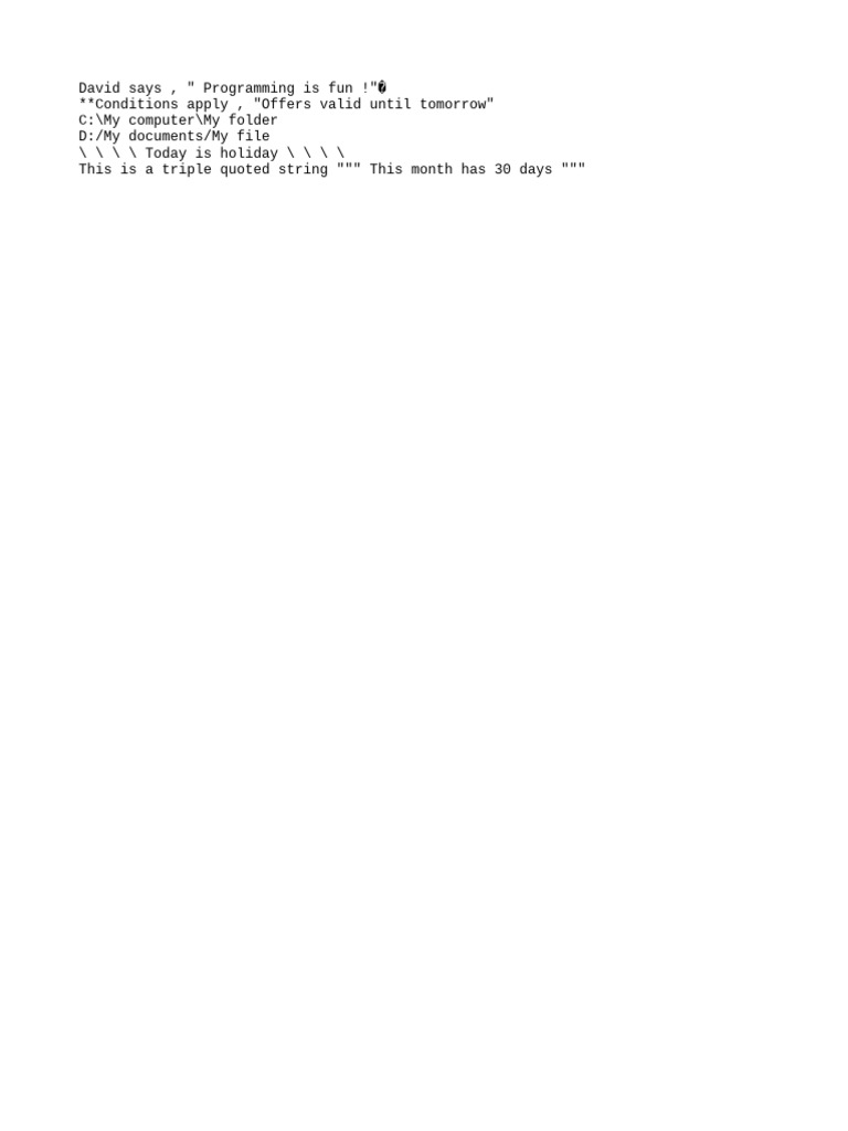 Printf Message | PDF