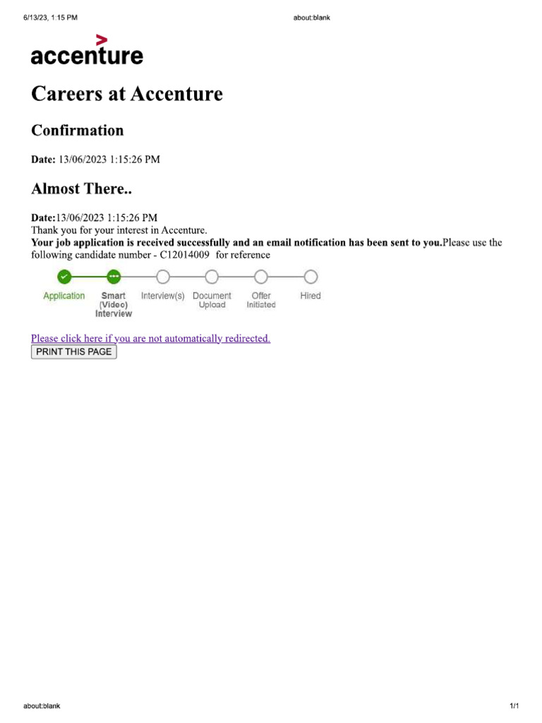 Accenture Application | PDF