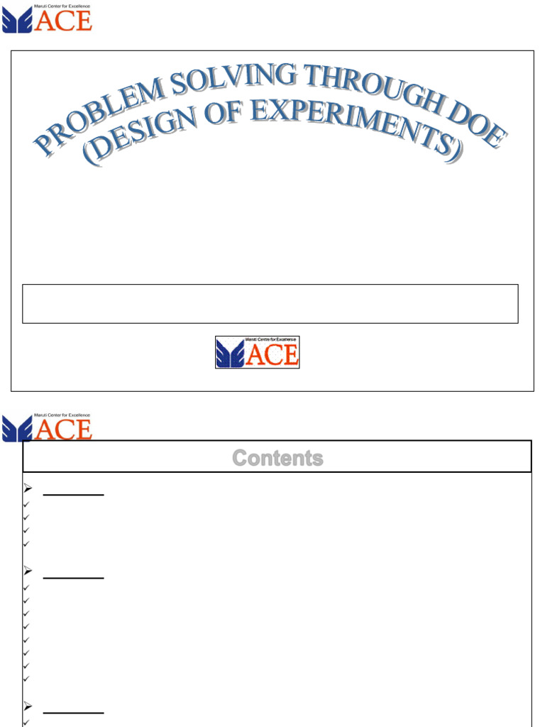 DOE training - 20-12-2021 | PDF | Experiment | Applied Mathematics