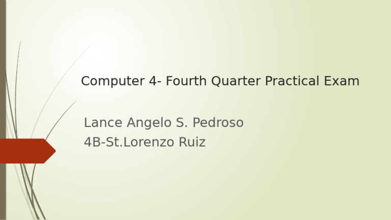 Computer 4 Q4 Practical Exam Guide | PDF